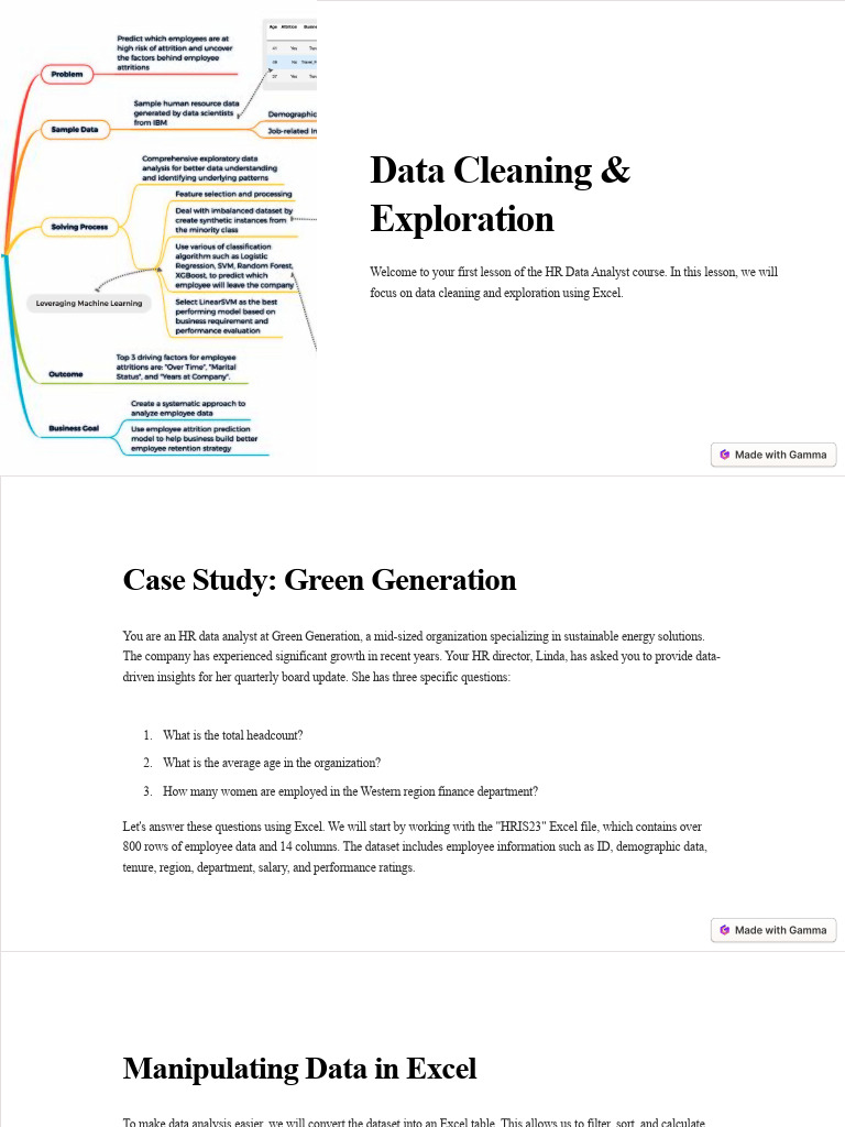 Data-Cleaning-and-Exploration M2L1 | PDF | Microsoft Excel | Data Analysis