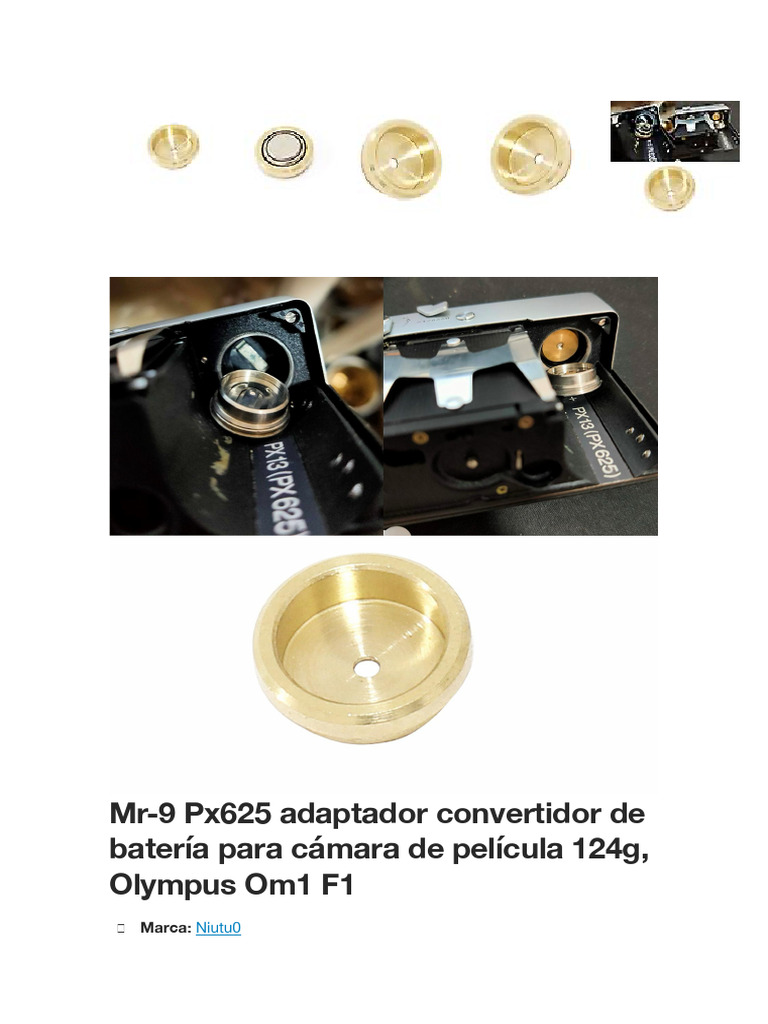 Adaptador MR-9 y Pilas | PDF