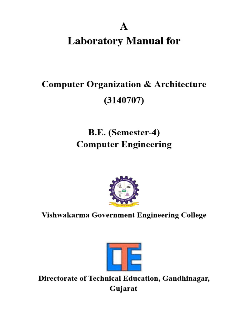 COA - Lab Manual - Even-2024 | PDF | Computer Data Storage | Input/Output