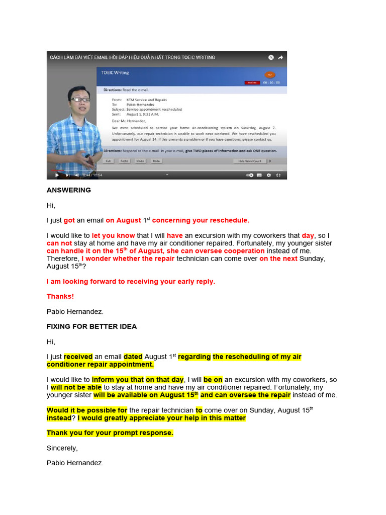 Writing 2 Toeic Practice | PDF | Economies | Business