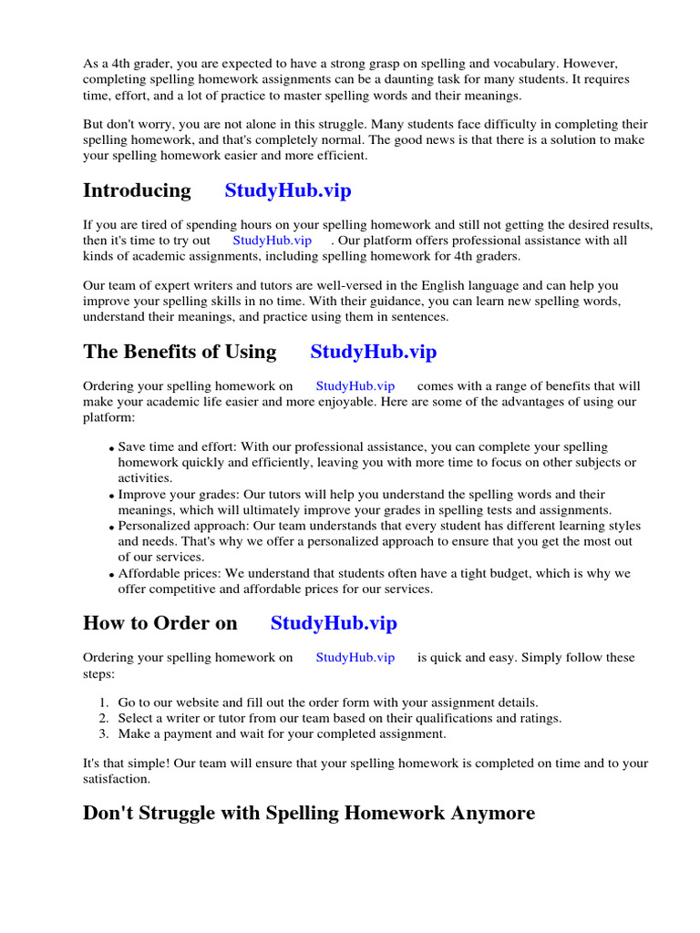 Reading Street 4th Grade Spelling Homework | PDF | Tablet Computer ...