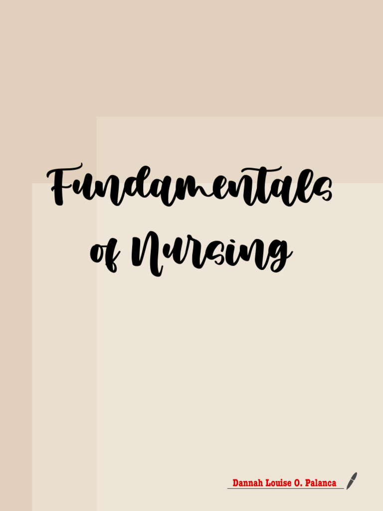 Fundamentals Of Nursing Pdf Health Care Nursing