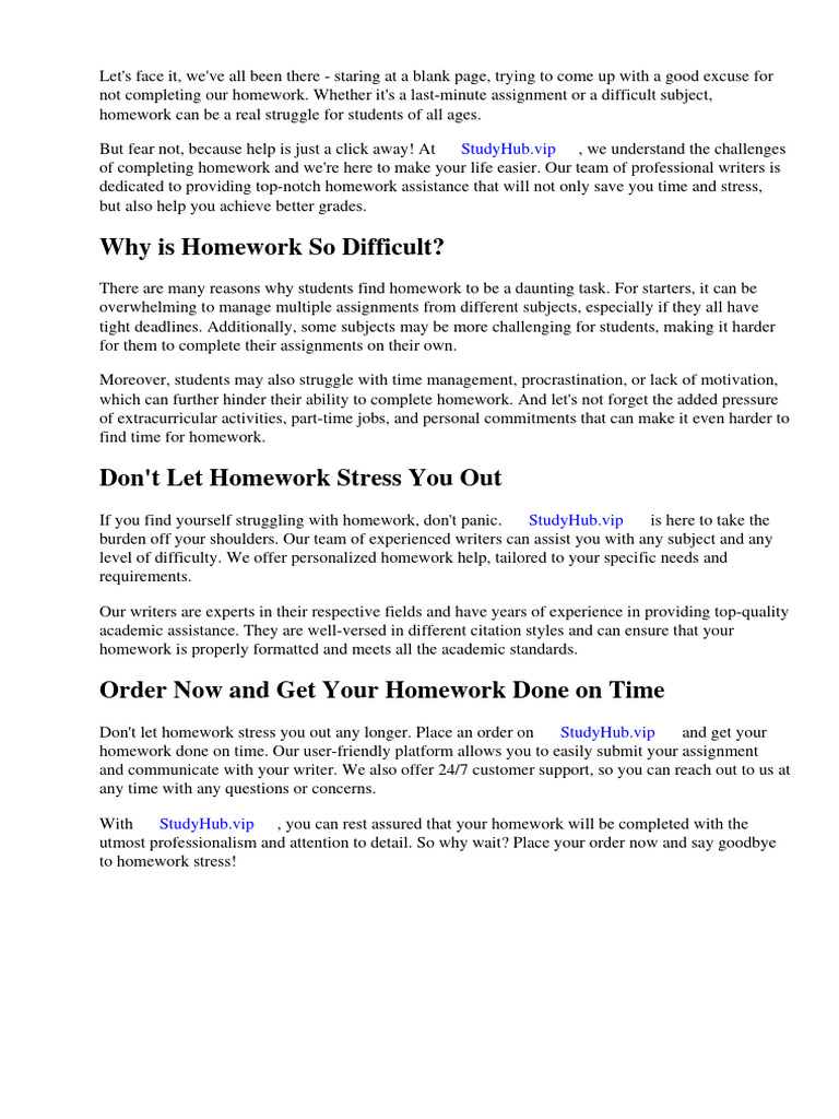 Email Homework Excuses | PDF | Homework