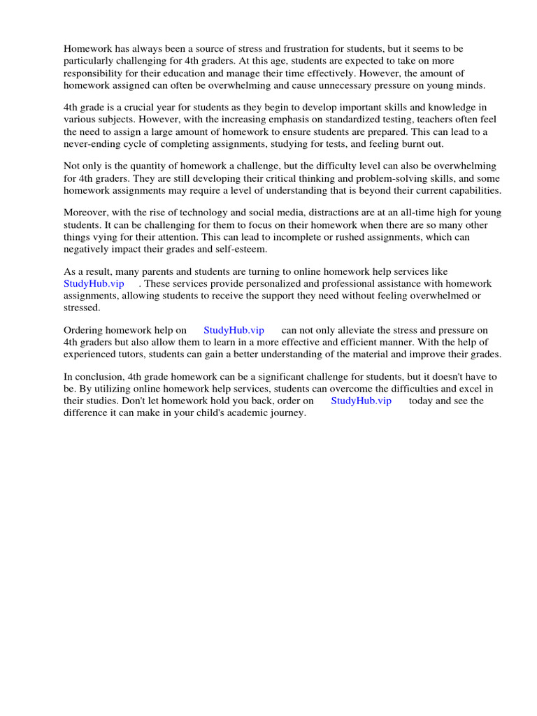 Main Idea Homework 4th Grade | PDF | Homework | Reading Comprehension