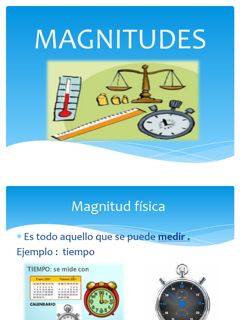 Tipos y Definiciones de Magnitudes Físicas | PDF | Ciencia y matemáticas