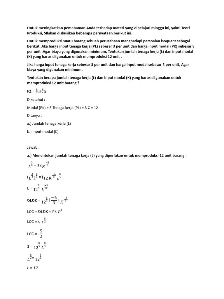 Semester 2 Diskusi Sesi 4 Pengantar Ekonomi Mikro (Ryan Dwi Nugroho) | PDF