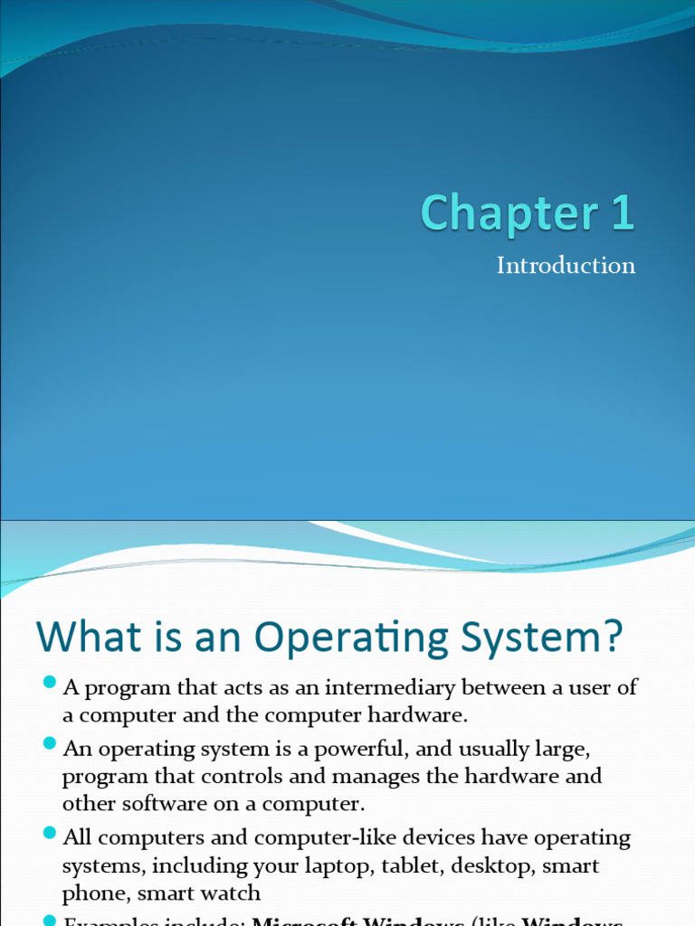 A1841452586 - 23631 - 5 - 2019 - Unit 1 Introduction To Os | PDF | Operating System | Process ...