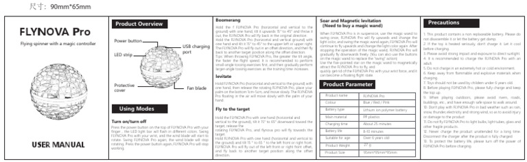 Flynova Pro: User Manual | PDF