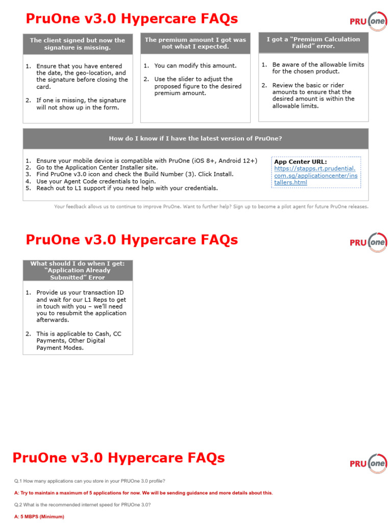 PRUOne FAQs | PDF | Android (Operating System) | Computing