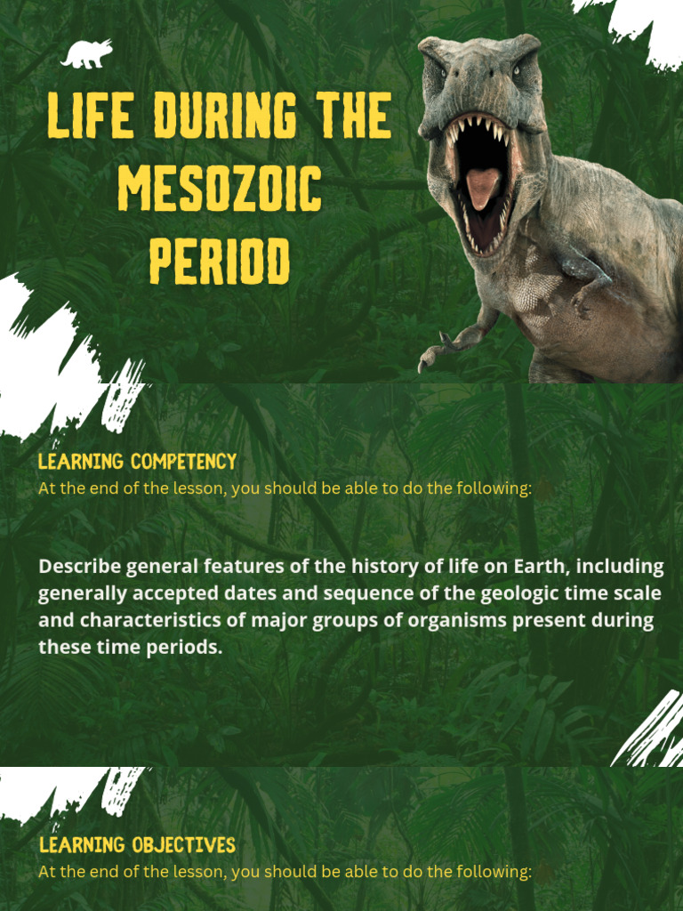 Mesozoic Era: Dinosaurs and Geologic Time | PDF | Cretaceous | Earth Sciences
