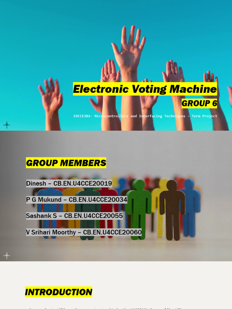 Electronic Voting Machine Project Overview | PDF | Electronic Voting ...