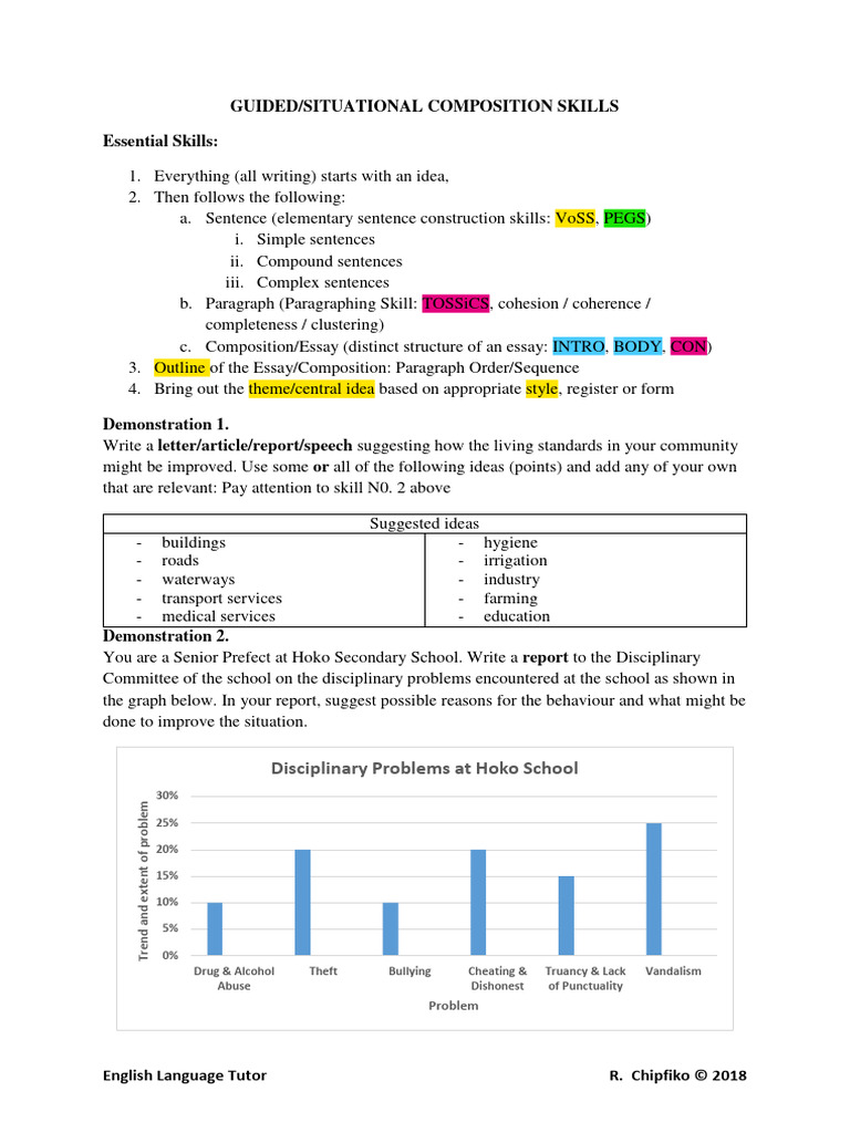 Guided Composition Skills Guide | PDF