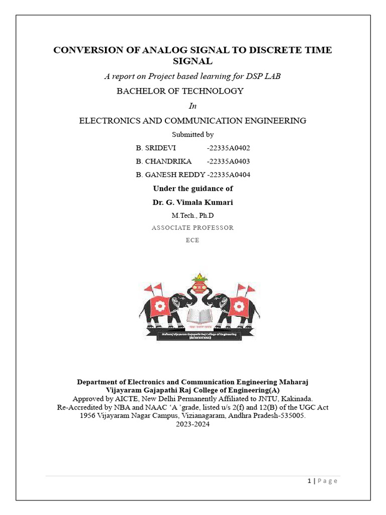 Digital Signal Processing | PDF | Analog To Digital Converter | Sampling (Signal Processing)