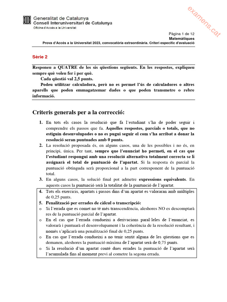 Pau Mate 2023 Setembre Solucio | PDF