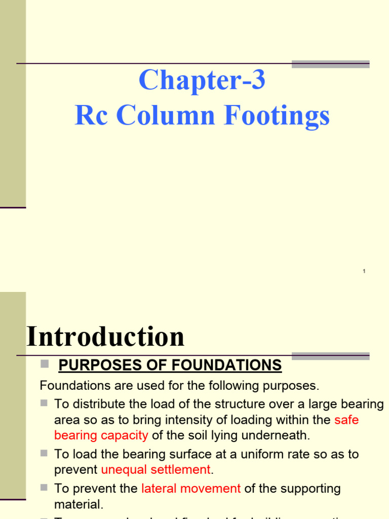 Slide 4 Water | PDF | Foundation (Engineering) | Bending