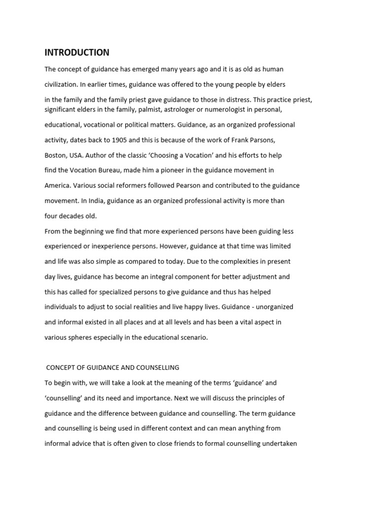 Module 1 Guidance Counseling | PDF | Teachers | Psychotherapy