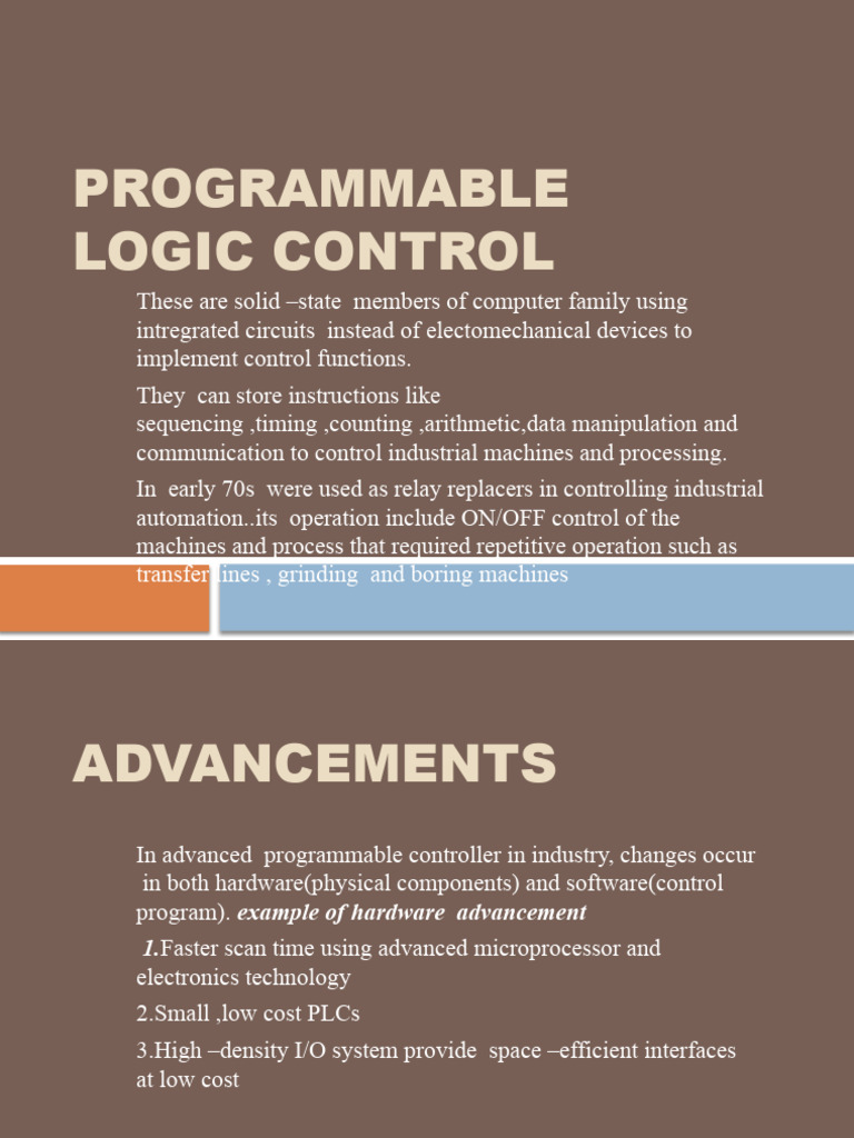 Programmable Logic Control Pdf Programmable Logic Controller Analog To Digital Converter