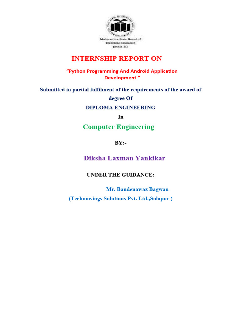 Industrial Report | PDF | Software Testing | Software Development Process