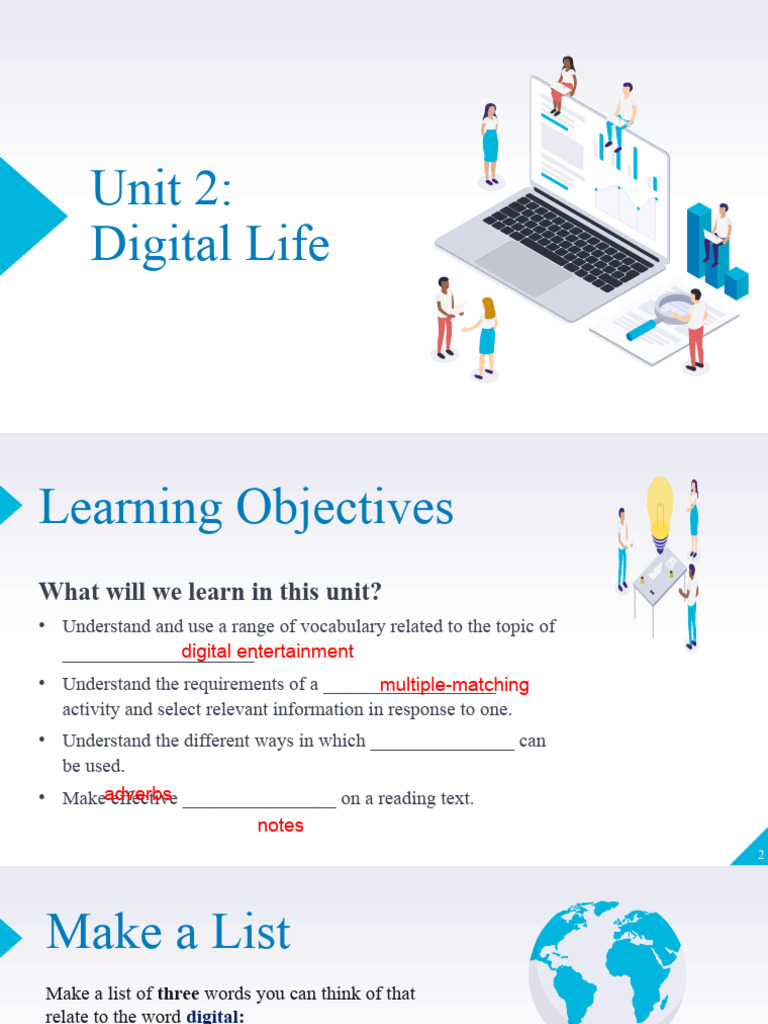 G9 Unit 2 Digital Life | PDF | Adverb | Adjective