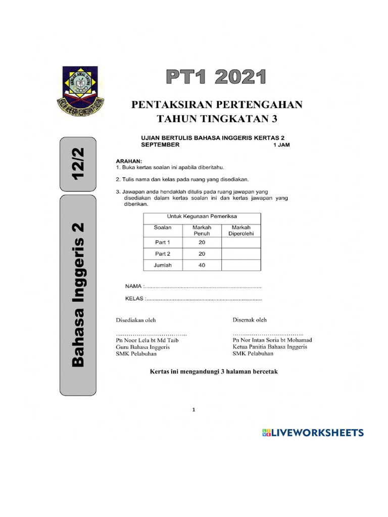 Form 3 - 2 | PDF