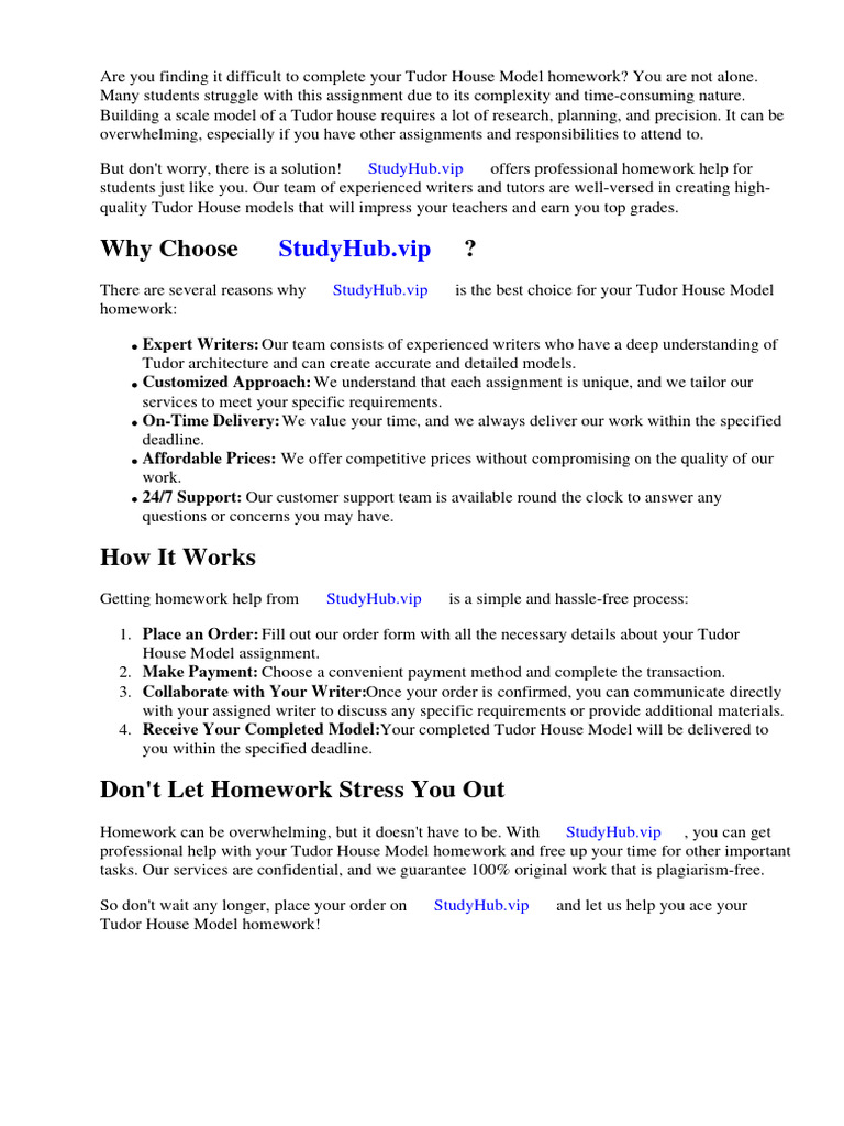 Tudor House Model Homework | PDF | Etsy | Credit Card