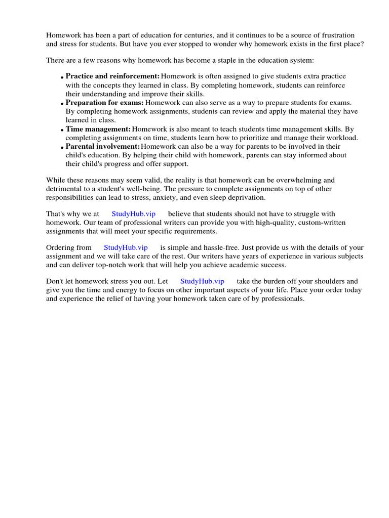 Homework Why Do You Exist | Download Free PDF | Homework | Teachers