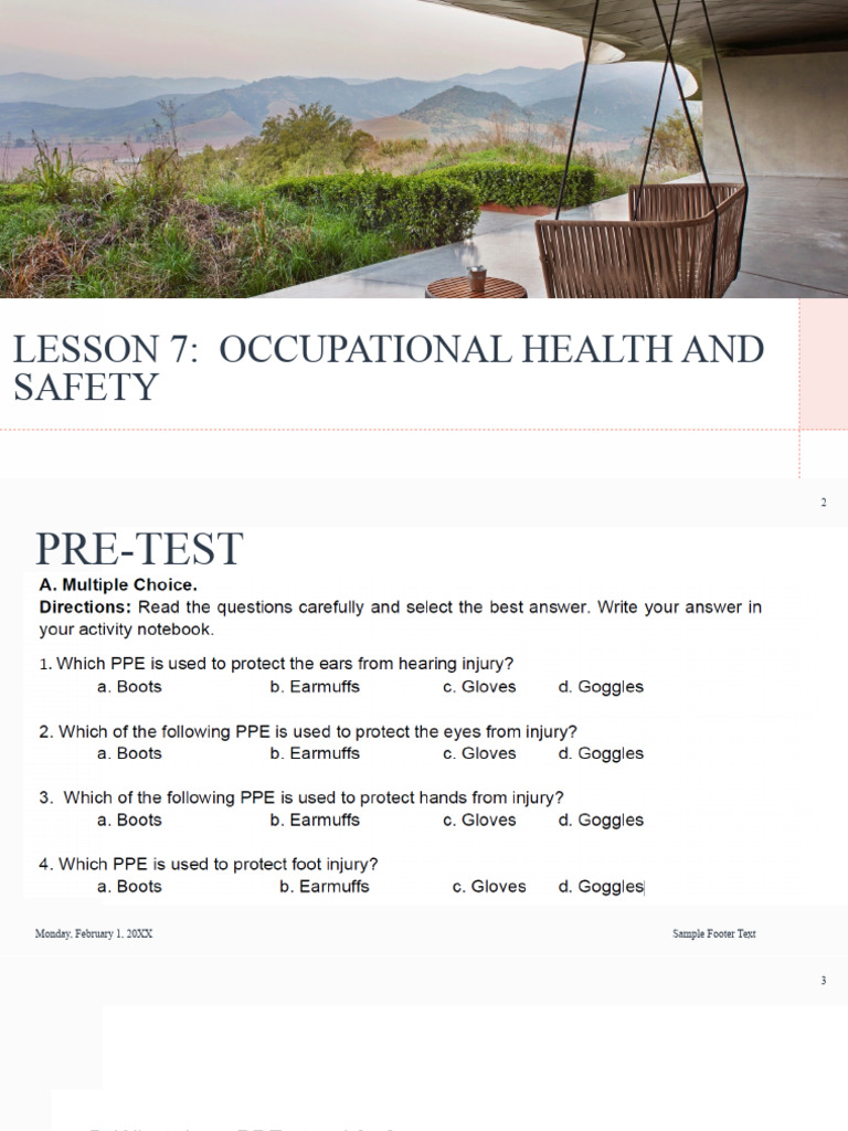Lesson 7 | Download Free PDF | Personal Protective Equipment | Microsoft Power Point