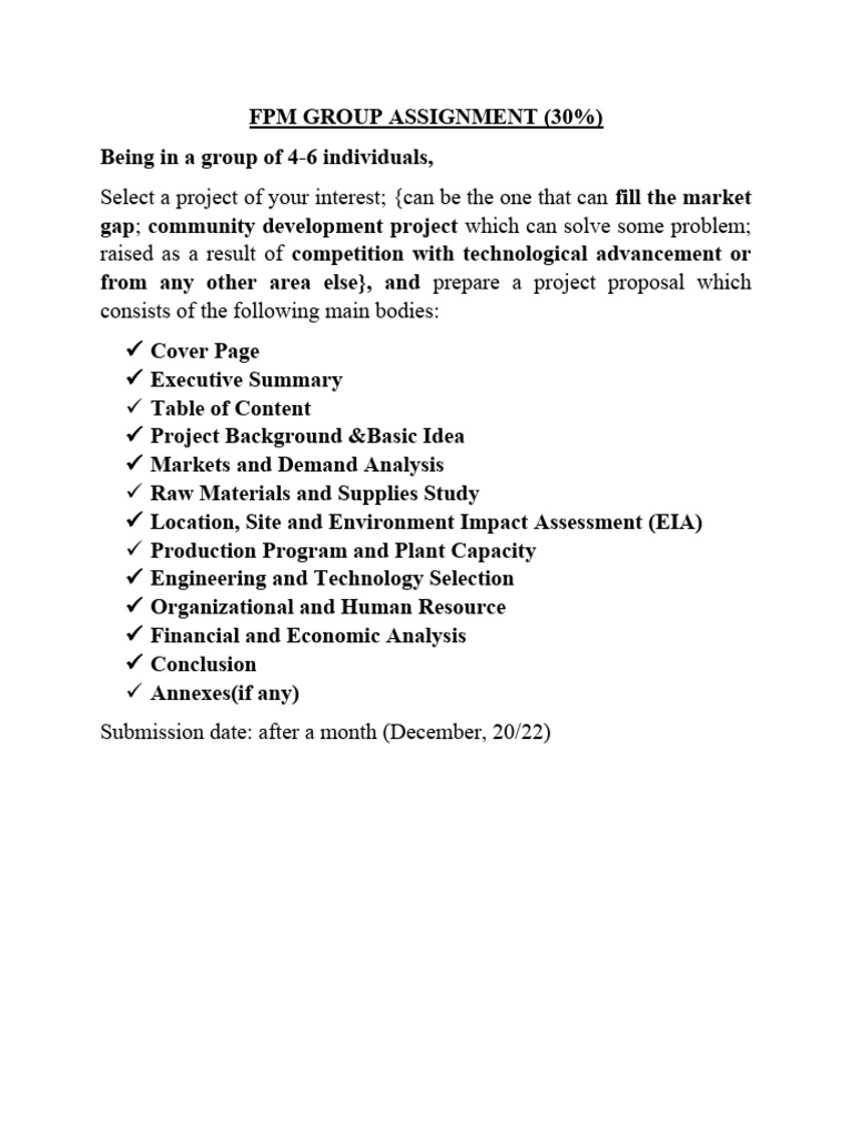 PM Group Assignment (Project Proposal) | PDF | Art