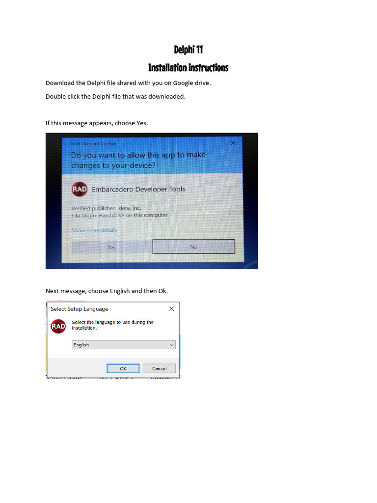 Delphi Installations Instructions | PDF