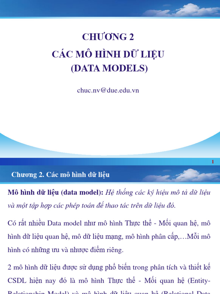 Chapter2 DataModel | PDF