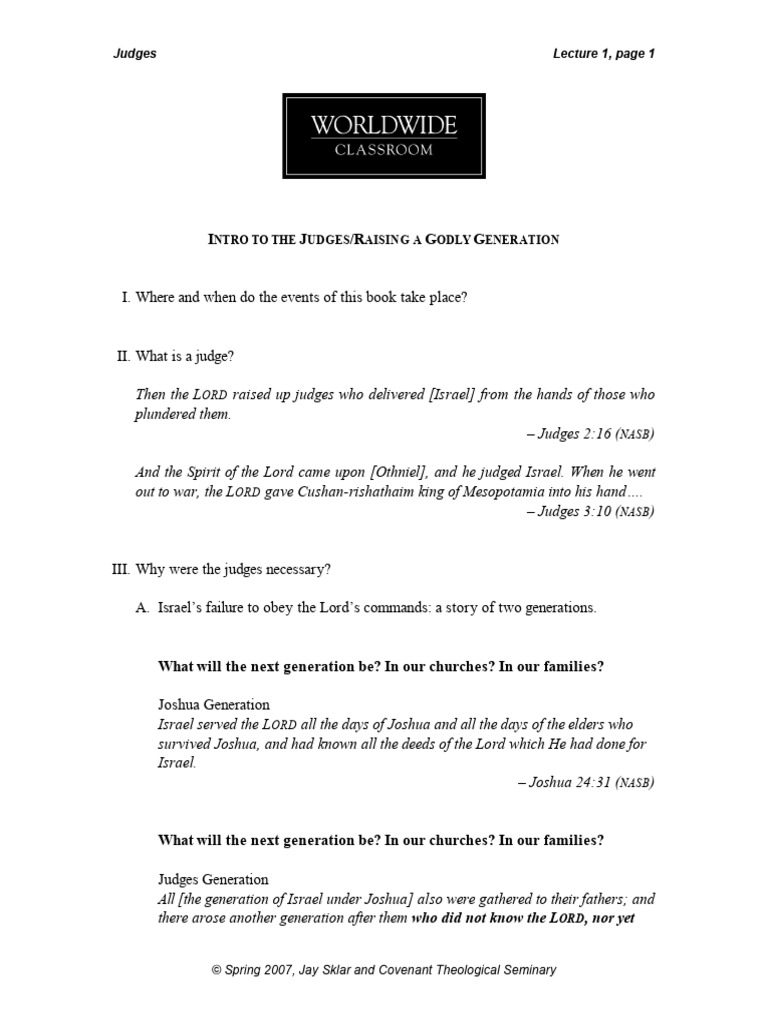 Insights on the Book of Judges | PDF
