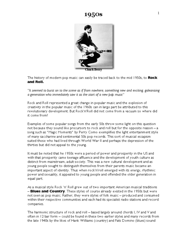 Rock and Roll | PDF | Rock And Roll | Rhythm And Blues