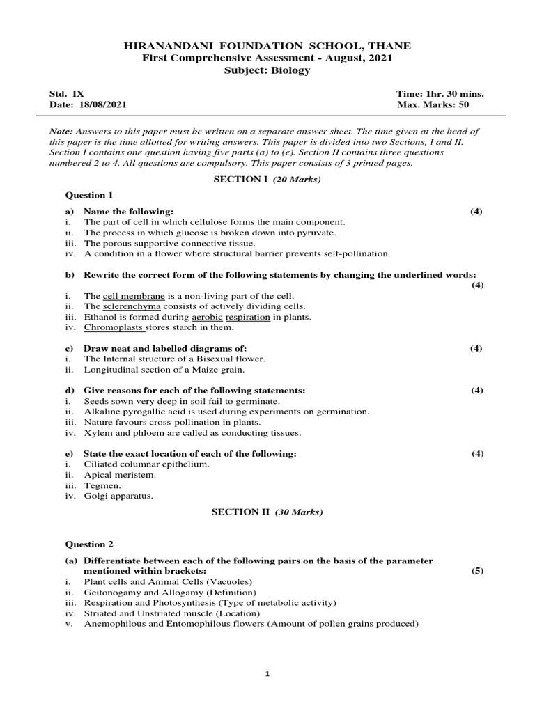 Biology | PDF | Seed | Germination