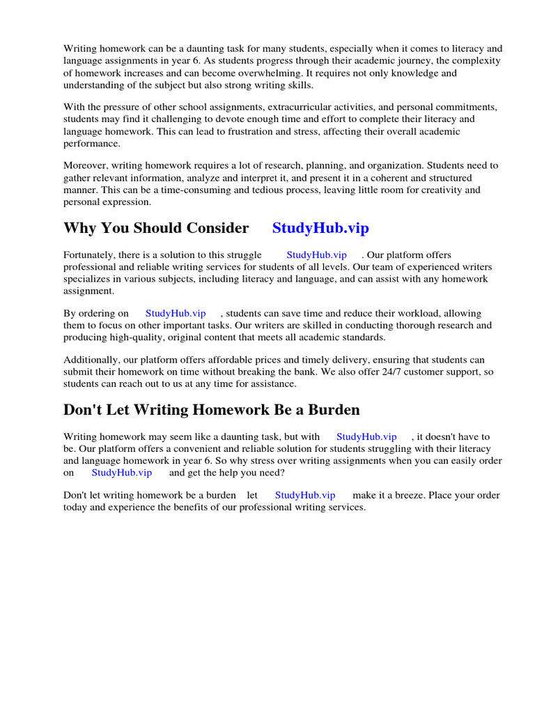 Literacy and Language Homework Book Year 6 | PDF | Homework | Teachers