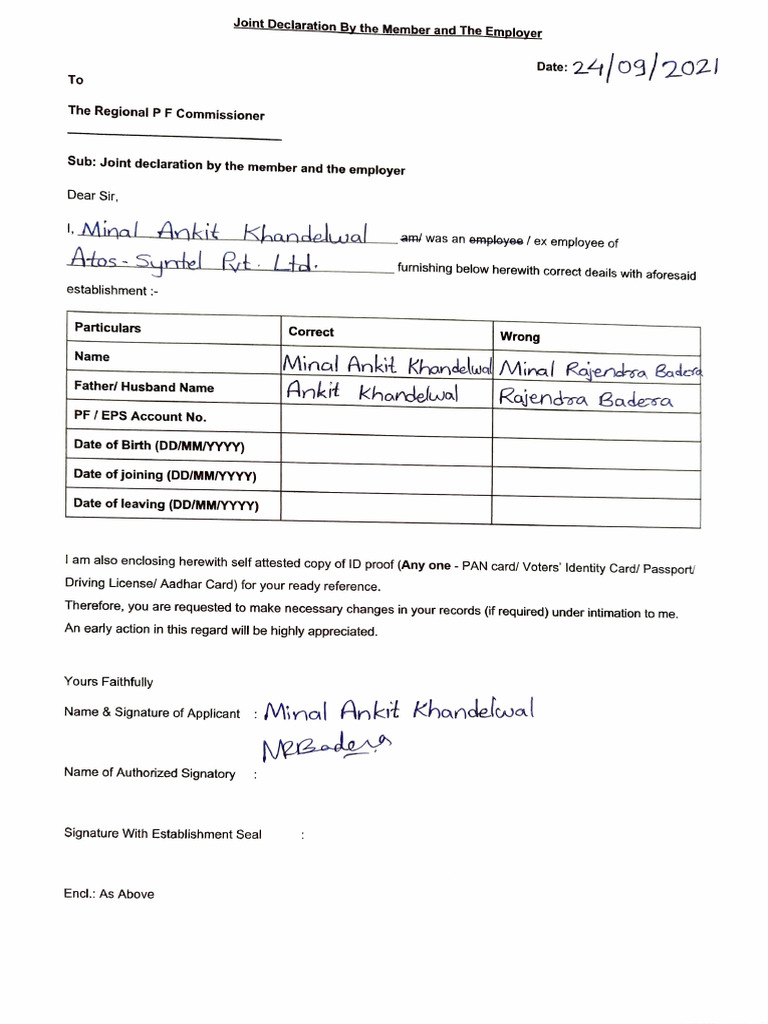 JD Form | PDF | Identity Document | Government And Personhood