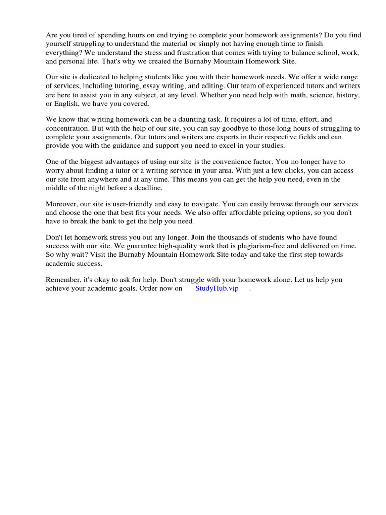 Burnaby Mountain Homework Site | PDF | Trail