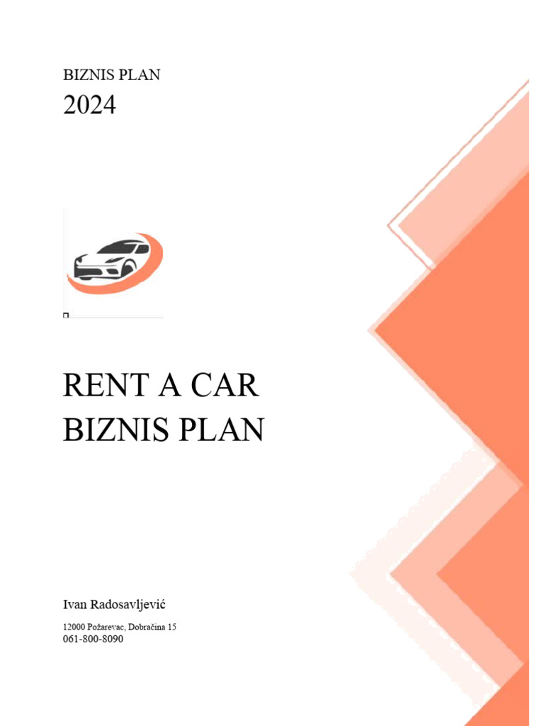 BIZNIS PLAN Rent A Car | PDF