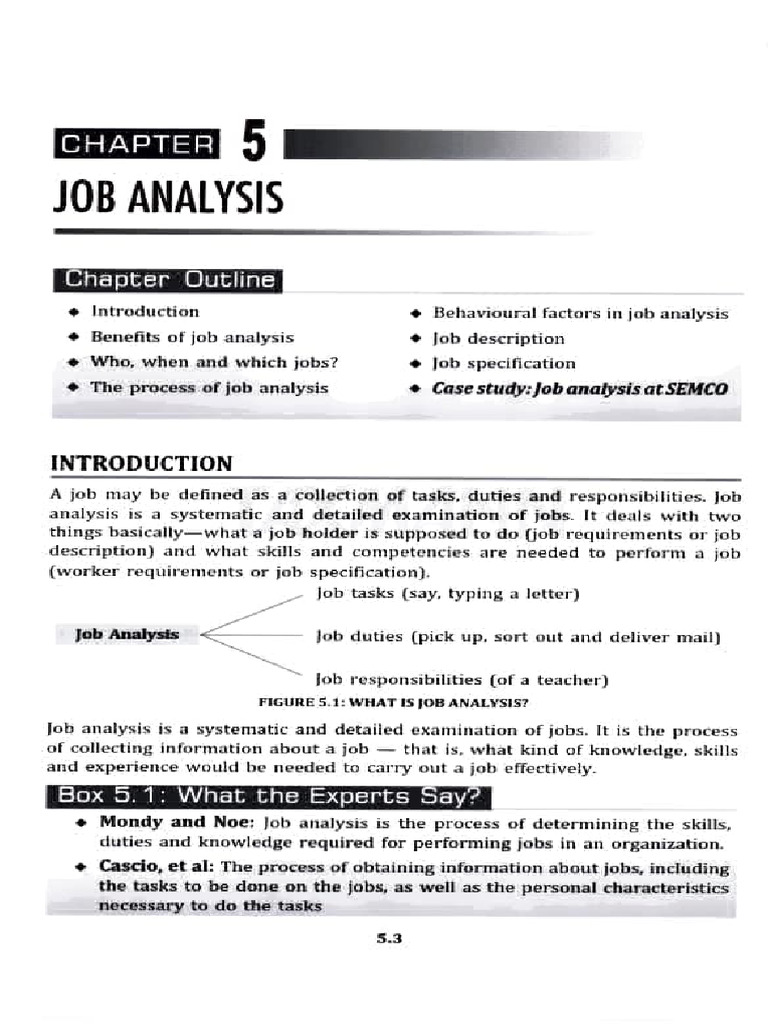 Job Analysis | PDF | Employment | Human Resources
