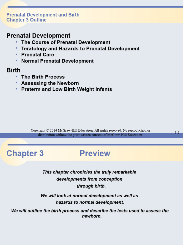 Chapter 3-Prenatal Development and Birth | Download Free PDF | Prenatal ...