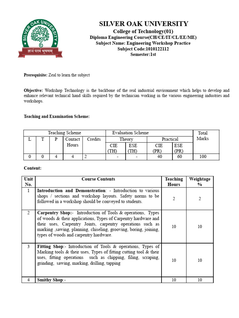 Engineering Workshop Practice Guide | PDF | Welding | Construction