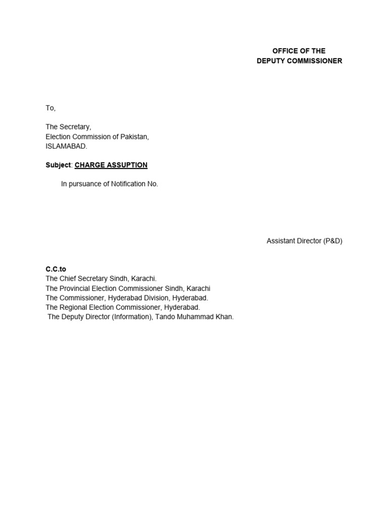 Charge Assumption Report | PDF