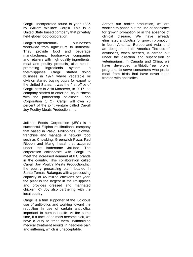 Cargill | Download Free PDF | Food Industry