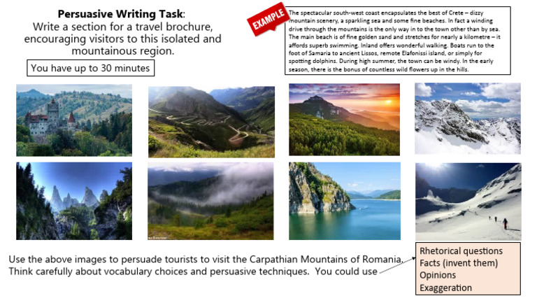 Persuasive Writing Task HWK | PDF