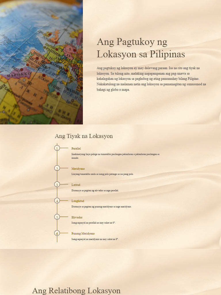 Ang Pagtukoy NG Lokasyon Sa Pilipinas | PDF