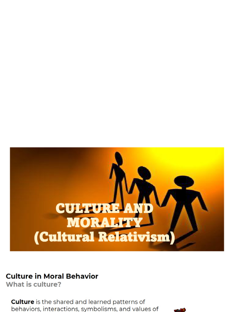 Cultural Relativism | PDF | Morality | Family