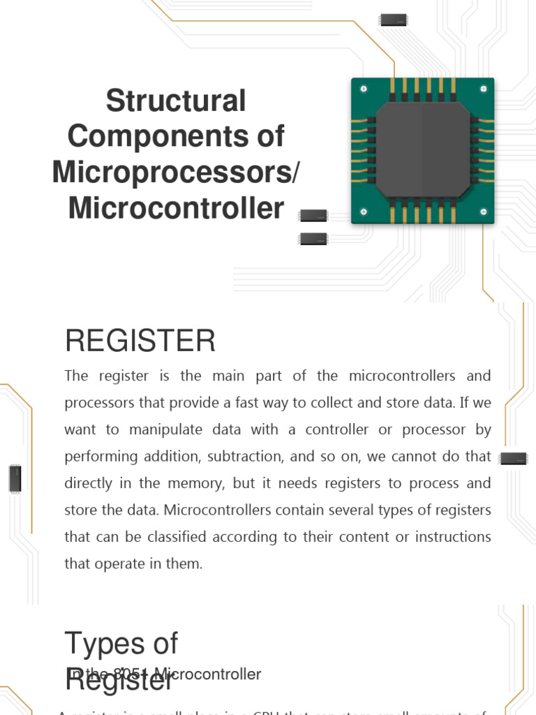 Structural Component of Microprocessors | PDF | Microcontroller | Central Processing Unit