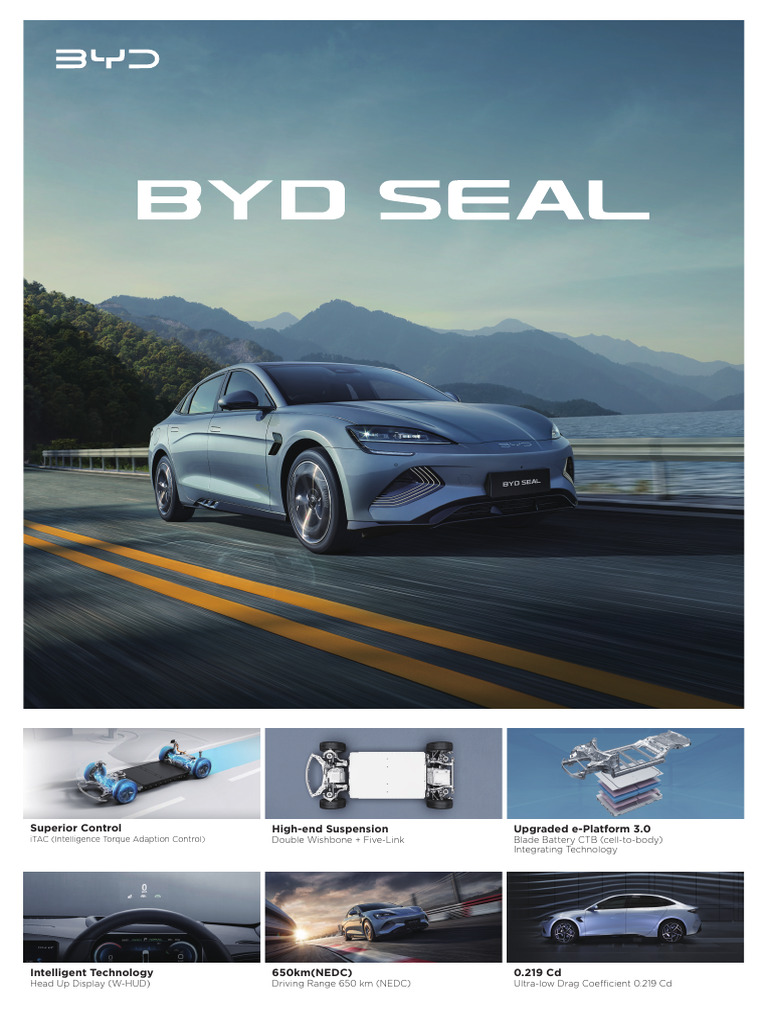 BYD-SEAL-2023 Brochure | PDF | Seat Belt | Automotive Technologies