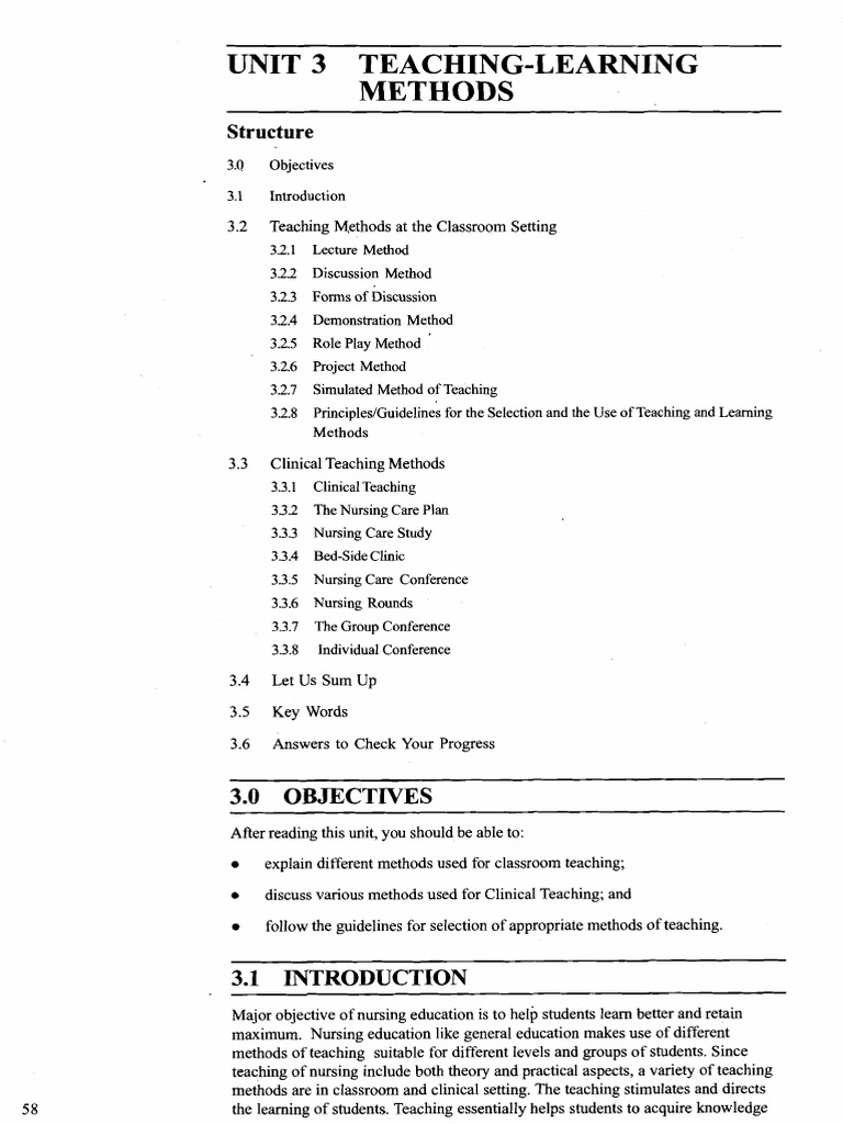 Unit-3 Teaching Methods | PDF | Learning | Teaching Method