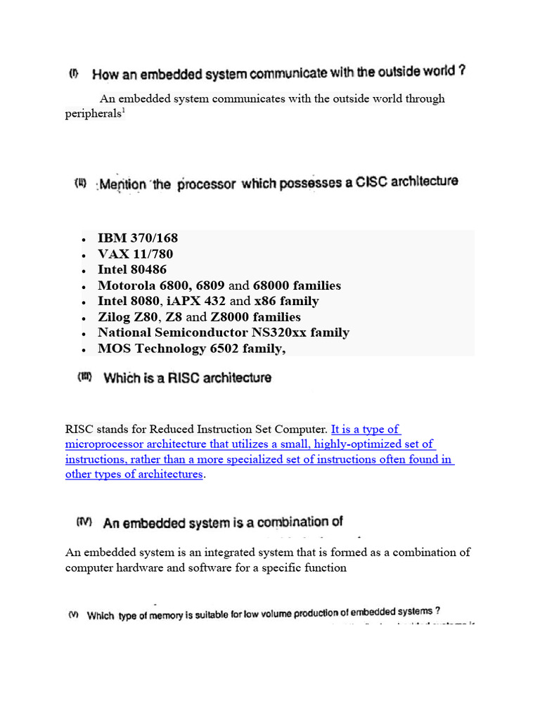 Embedded System 2023 | PDF | Scheduling (Computing) | Microcontroller