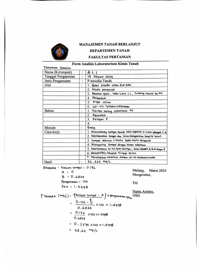 A.1.1 Analisis P-Tersedia | PDF